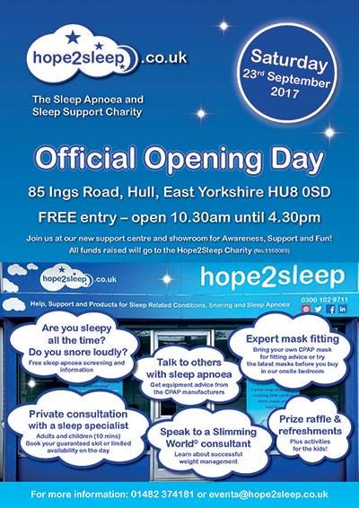 Update of of our Official Open Day - Sleep Apnoea Awareness + Support ...