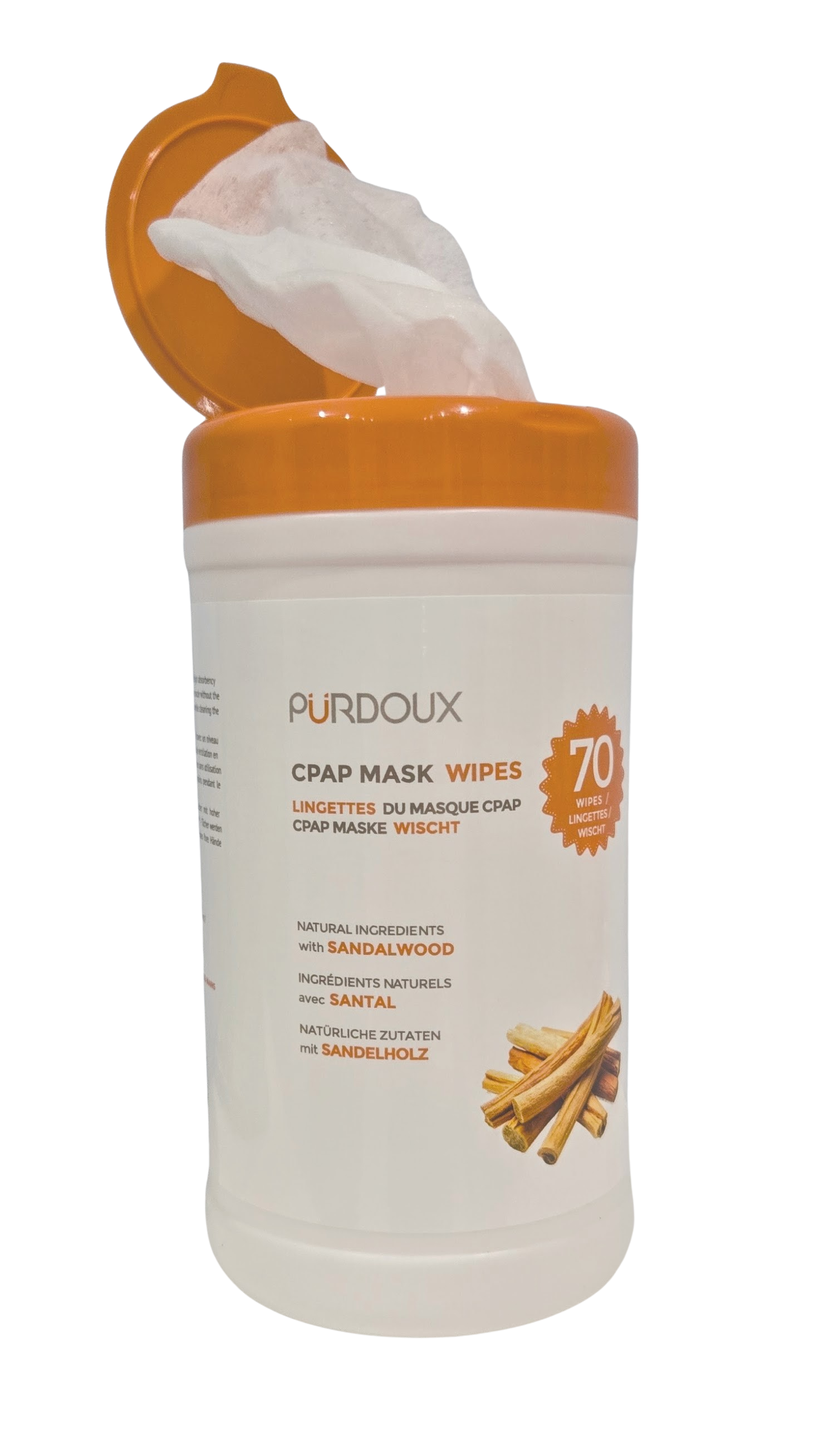 CPAP BiPAP + Oxygen Mask Cleaning Wipes + Travel Wipes by Purdoux ...